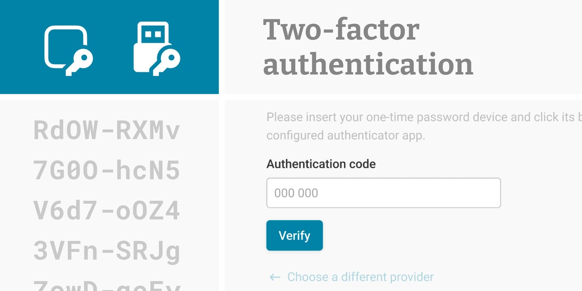 New: Keep your account secure with two-factor-authentication ...
