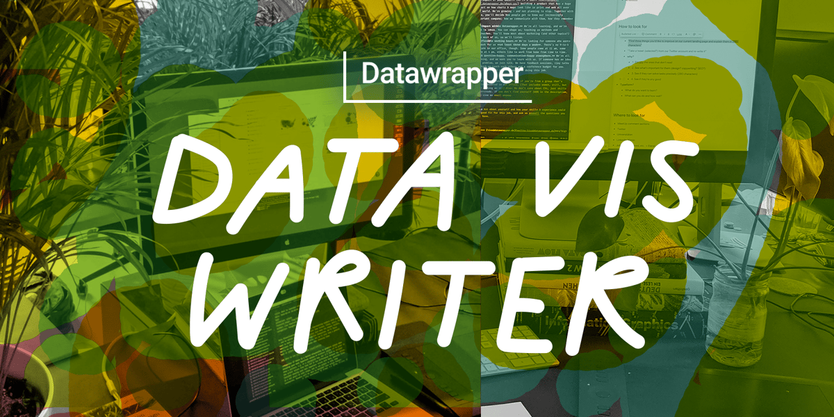 We’re hiring a data vis writer | Datawrapper Blog