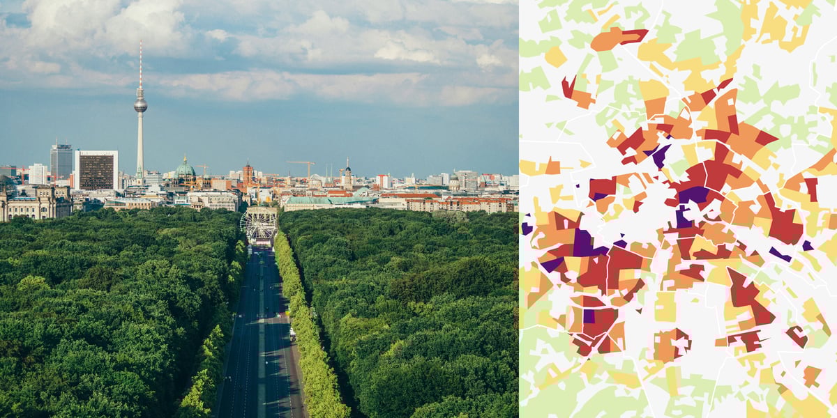 The inequality of noise, air, heat, and green spaces in Berlin ...