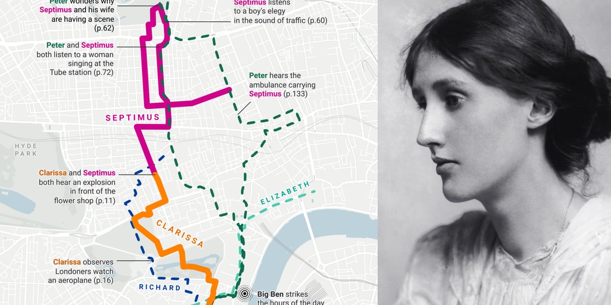 Fleeting encounters in Mrs. Dalloway’s London | Datawrapper Blog