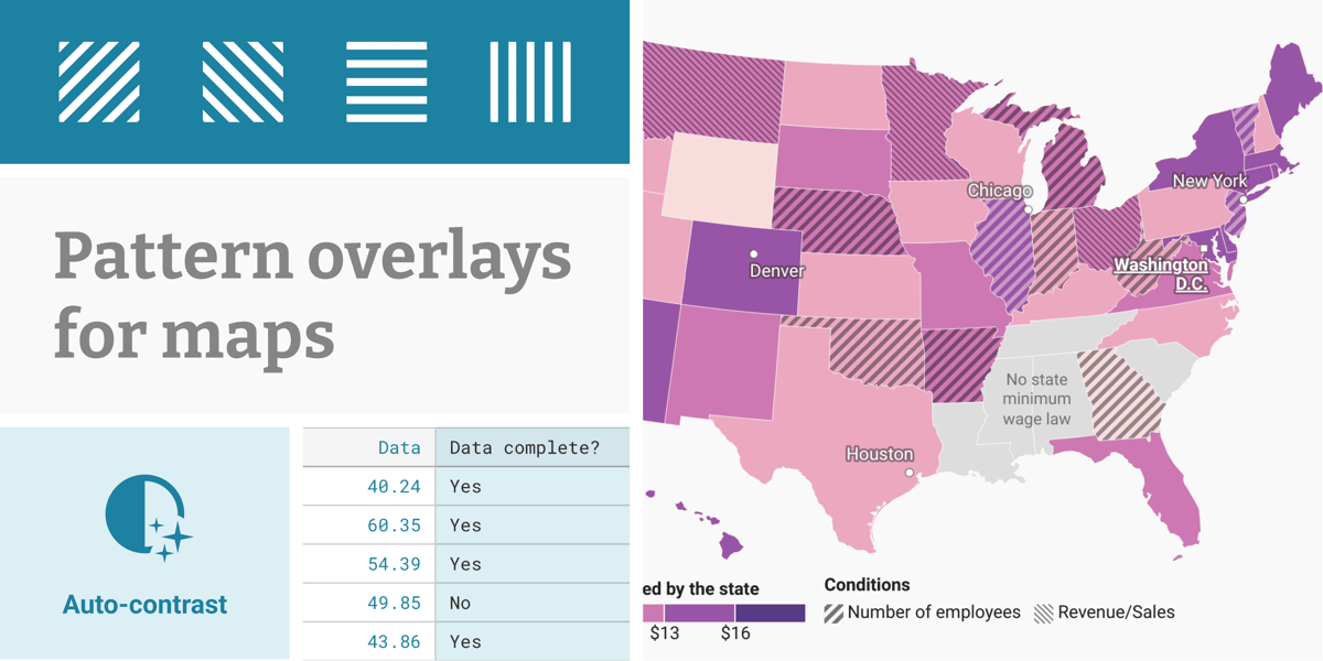New: Add patterns to choropleth maps | Datawrapper Blog