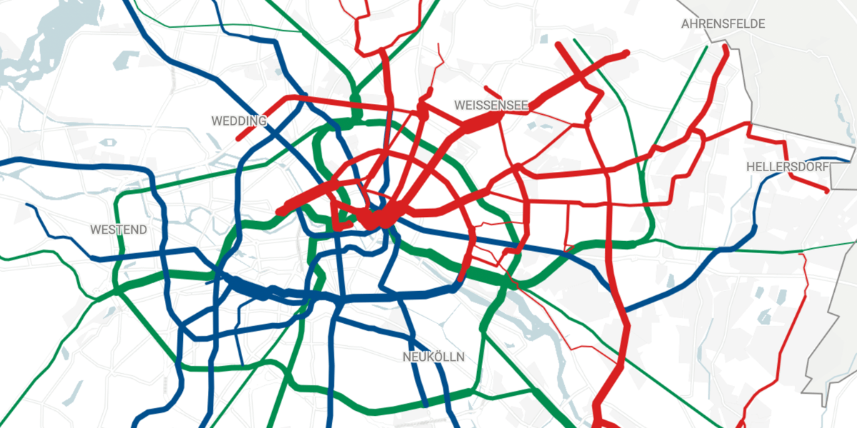 A gap on the map: How busy are the rails? | Datawrapper Blog