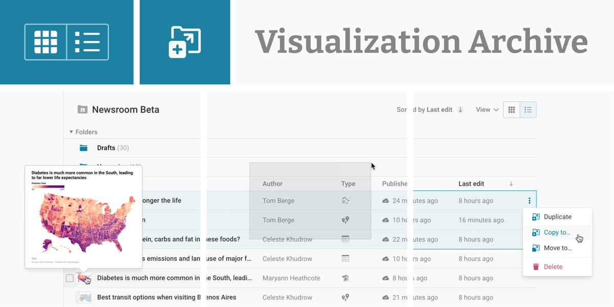 New: Stay organized with a more powerful, faster visualization archive ...