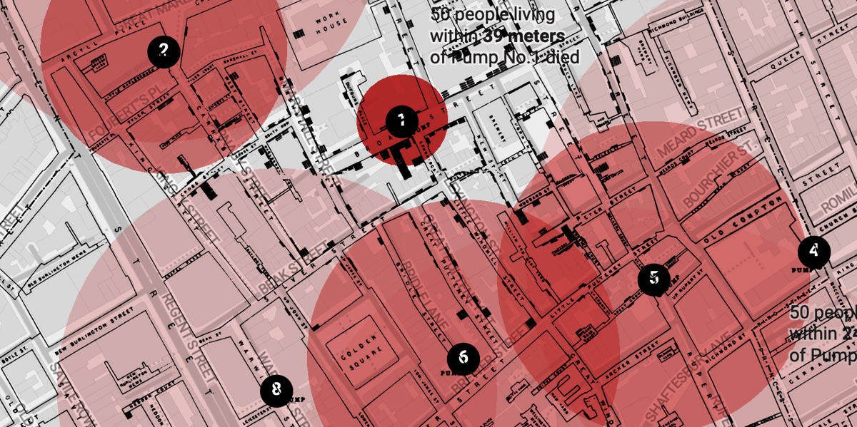 An alternative to John Snow’s Cholera map | Datawrapper Blog